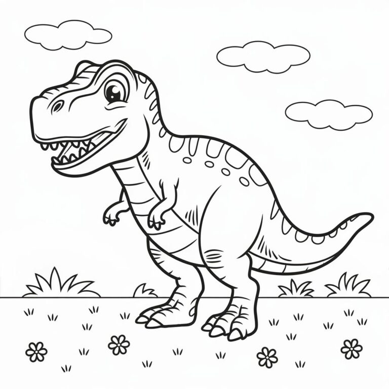 Free Printable Dinosaur Coloring Pages – 19 PDF Downloads
