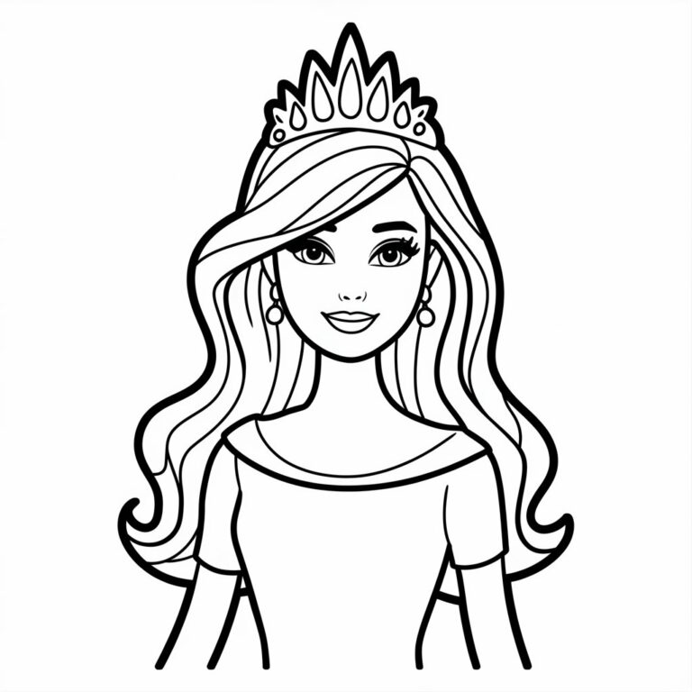 Barbie da colorare: 27 disegni PDF