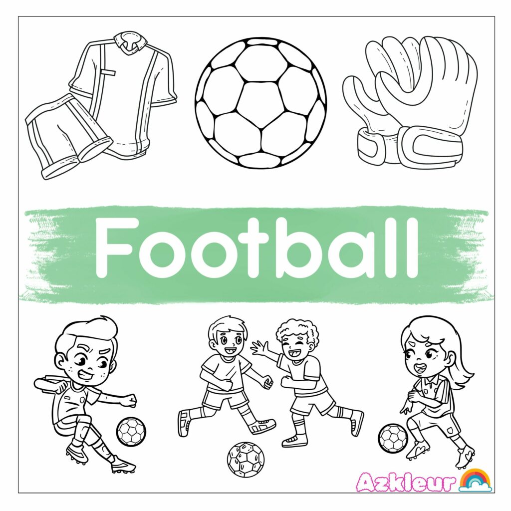 Free Football Coloring Pages – 15 Printable Pages for Kids (PDF)