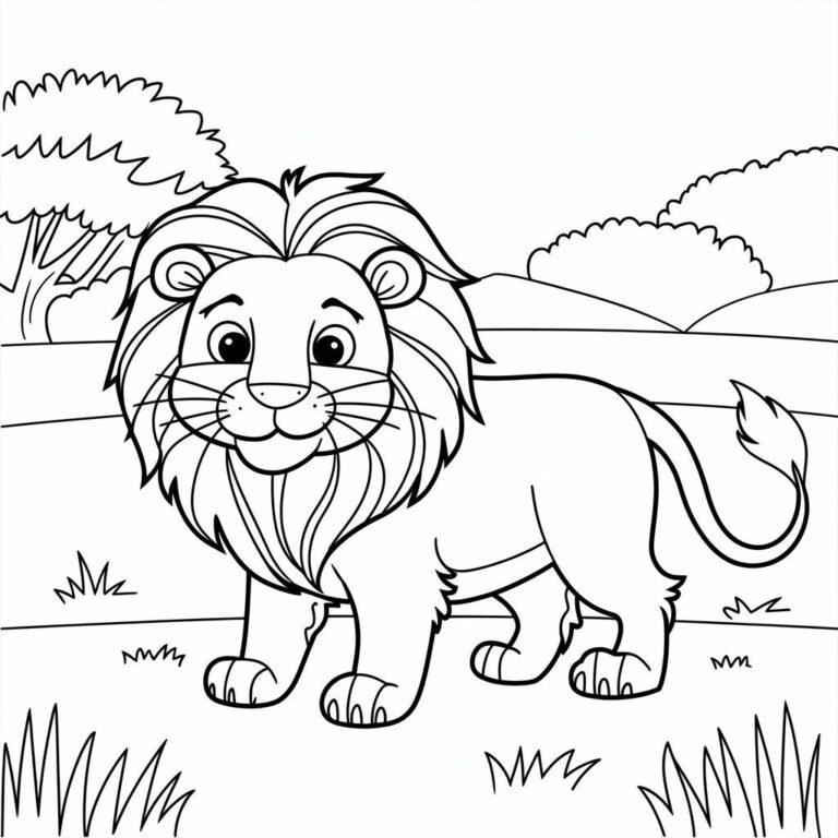 Free Printable Lion Coloring Pages - 22 Lion Coloring Sheets for Kids ...