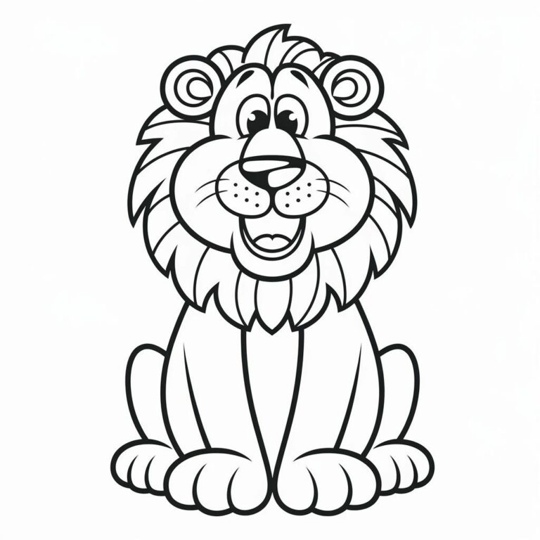 Free Printable Lion Coloring Pages - 22 Lion Coloring Sheets for Kids ...