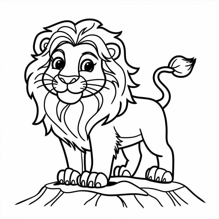Free Printable Lion Coloring Pages - 22 Lion Coloring Sheets for Kids ...