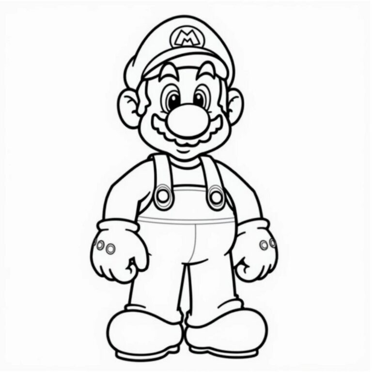 76 Mario Coloring Pages - Free Printable PDF Collection for Kids