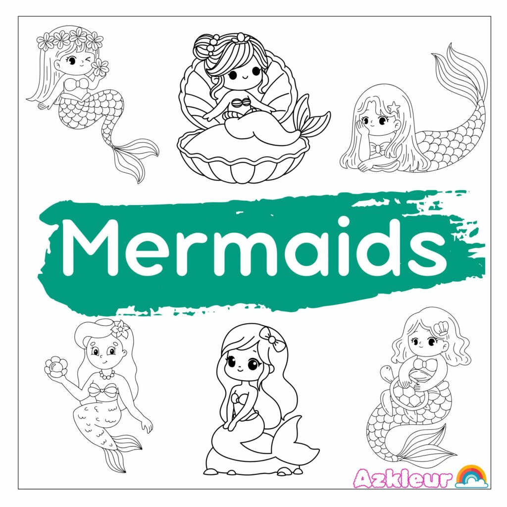 Disegni Di Bellissime Sirene Sirene Bellissime Vettoriali,