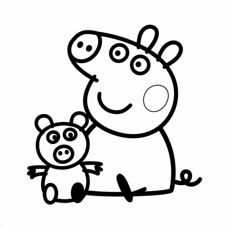 Peppa Pig: 28 láminas para colorear gratis (PDF)
