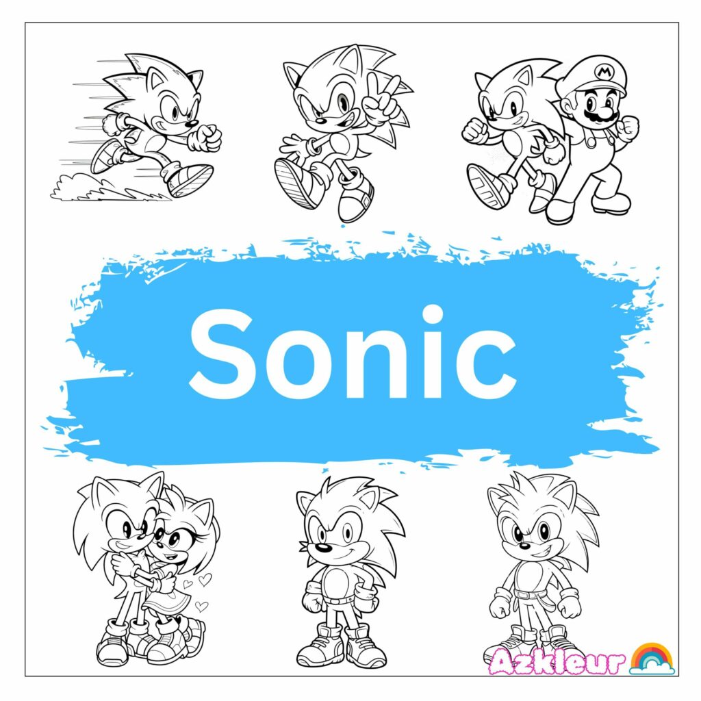 Ausmalbilder Sonic The Hedgehog Sonic Coloring Book Pages