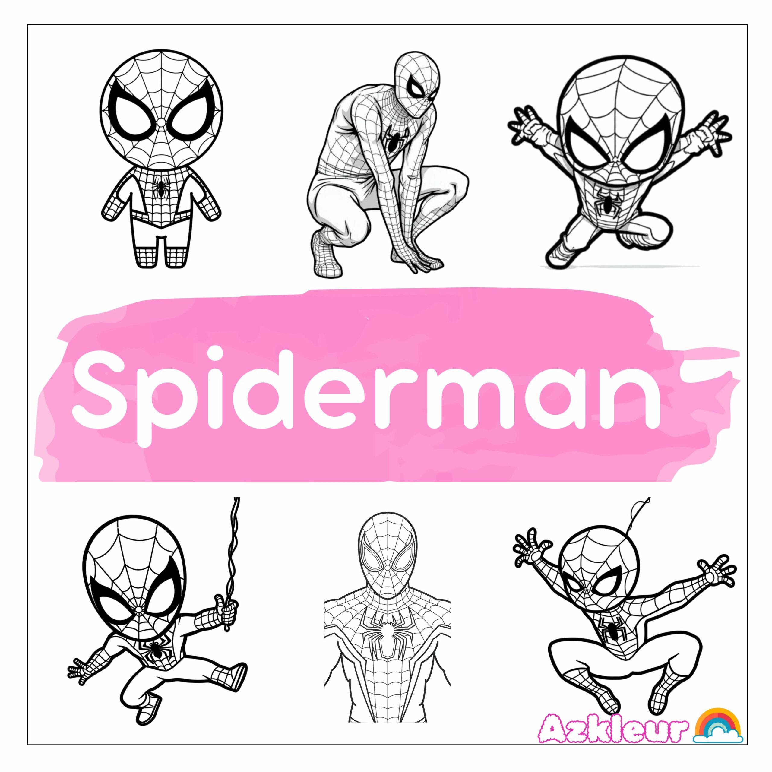Spider Man Coloring Pages Easy - Infoupdate.org