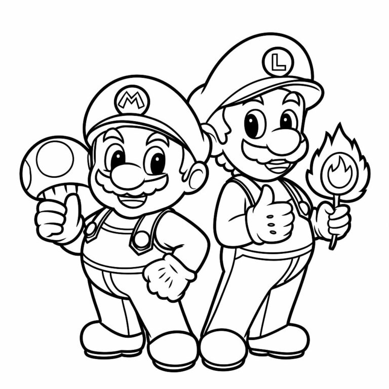 Coloriages Mario: 22 pages à colorier imprimables, téléchargement ...
