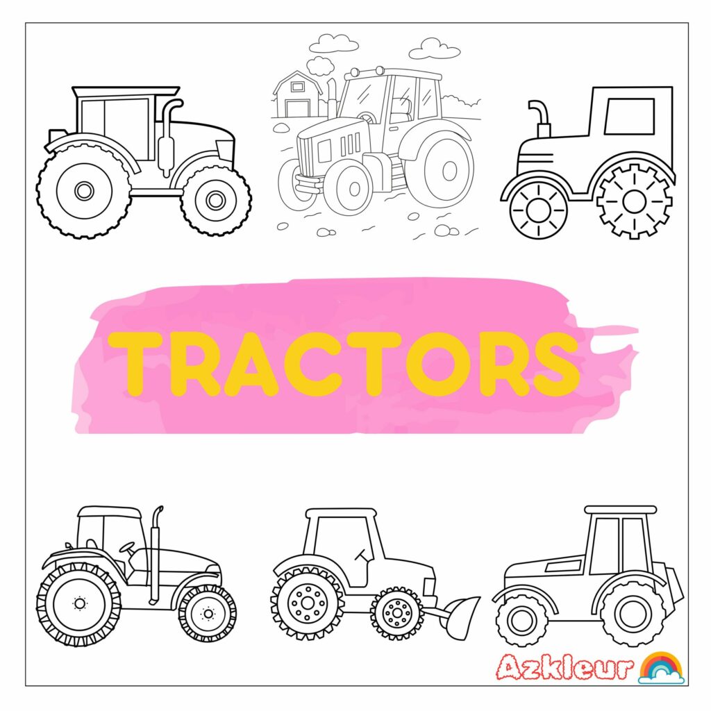 Free Tractor Coloring Pages - 22 Printable Sheets for Kids