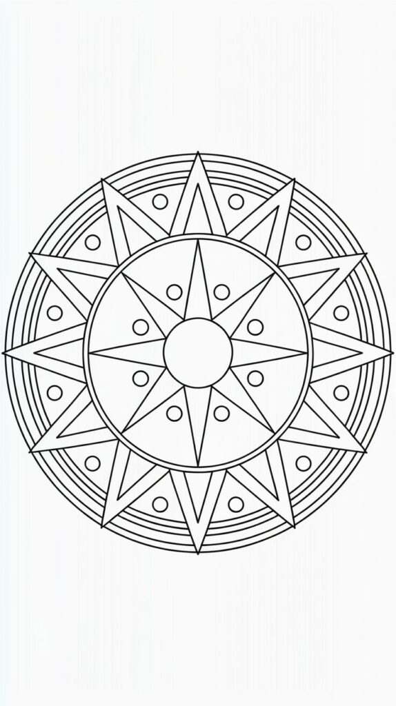 Coloriages Mandala - 46 pages à imprimer gratuitement au format PDF