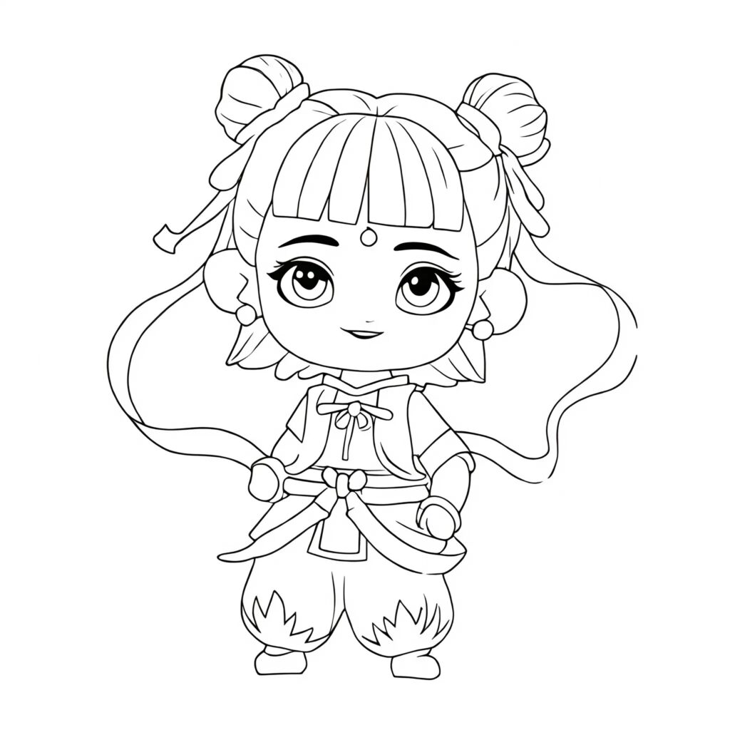 Ne Zha gratis: 30 páginas para colorear PDF