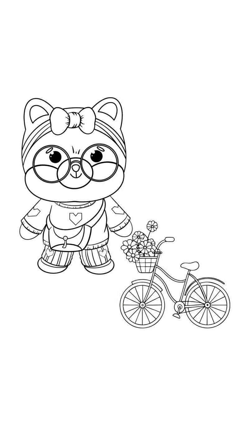 Free 20 Lalafanfan Coloring Pages - Printable PDF Download for Kids