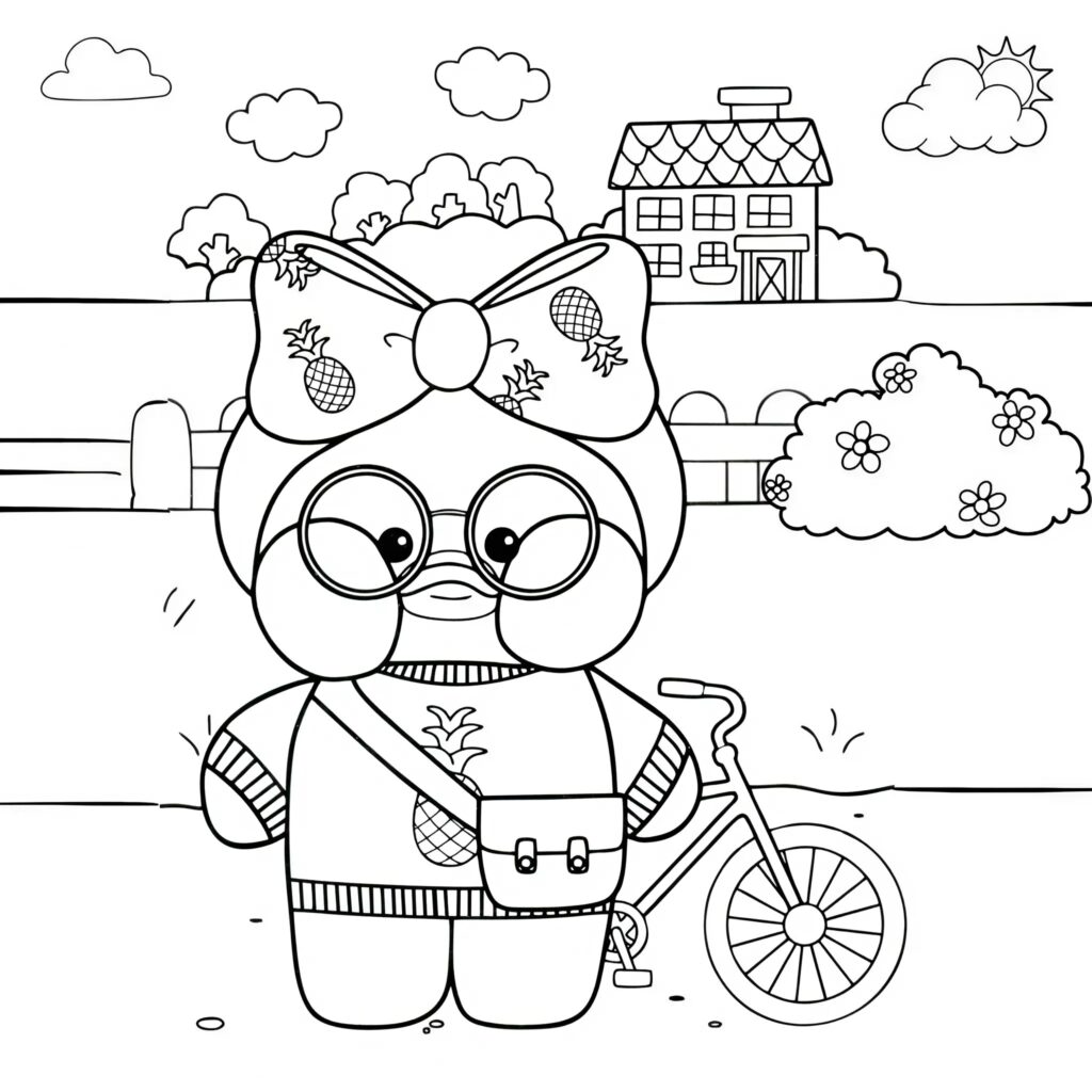 Patito de papel para colorear – 20 láminas gratis – PDF