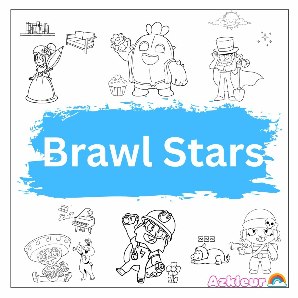 Free Printable Brawl Stars Coloring Pages - 21 Pages to Download in PDF