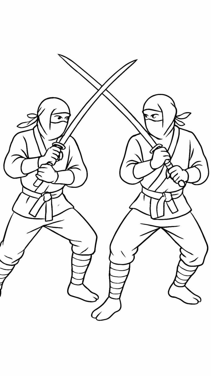 ninja malvorlage pdf - AZkleur