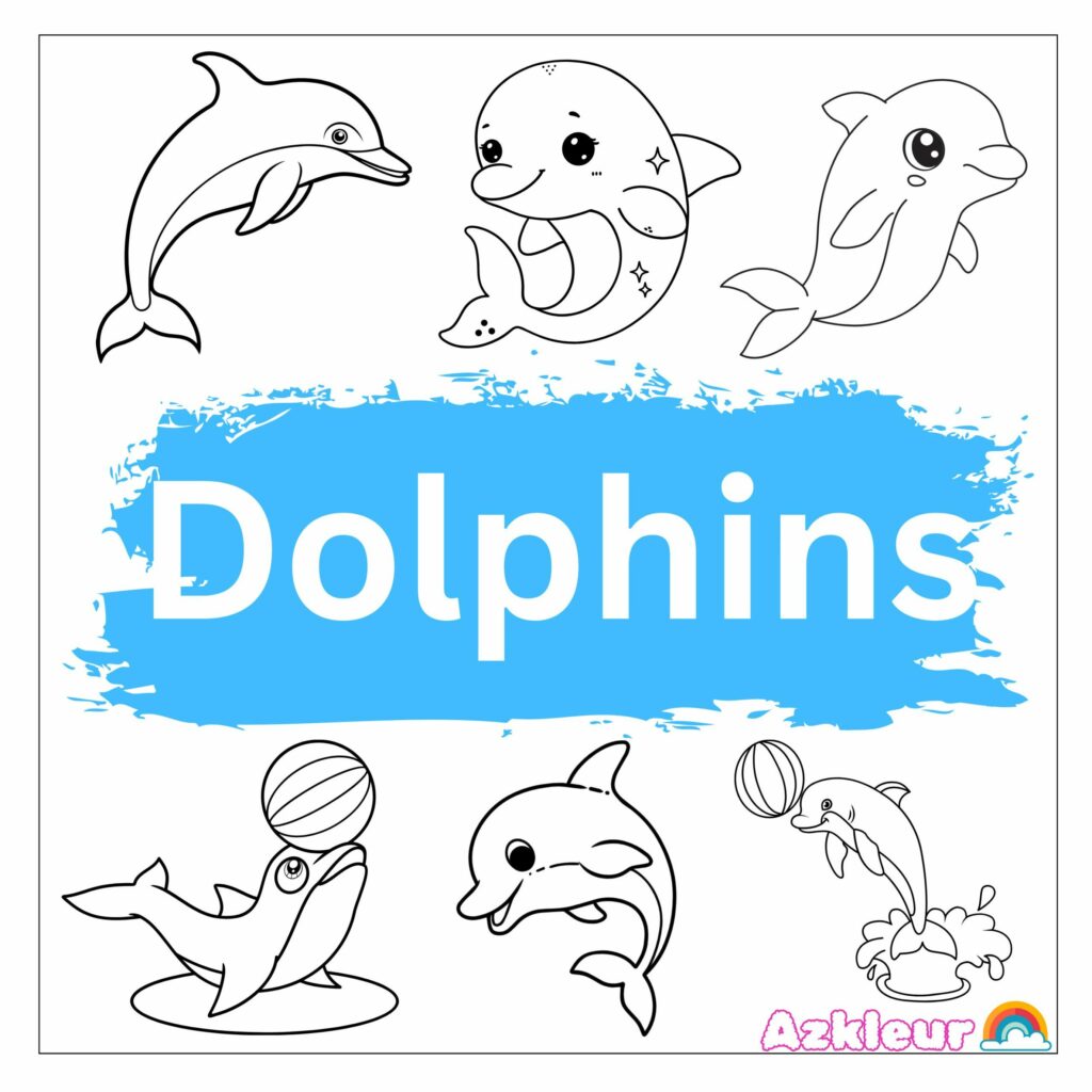Free Dolphin Coloring Pages - 26 Printable Sheets (PDF Download)