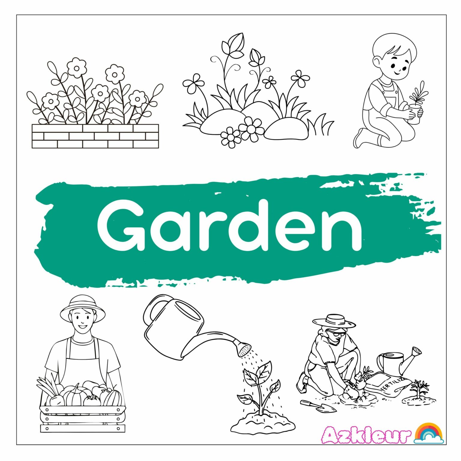 Free Printable Gardening Coloring Pages - 20 Fun Pages to Download