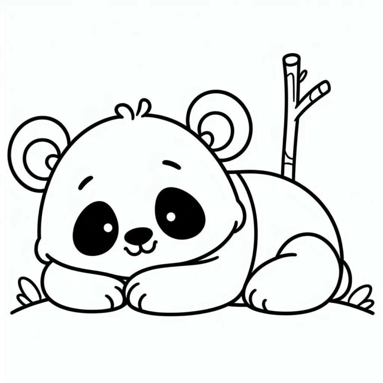 Panda da colorare: 28 disegni stampabili PDF gratis