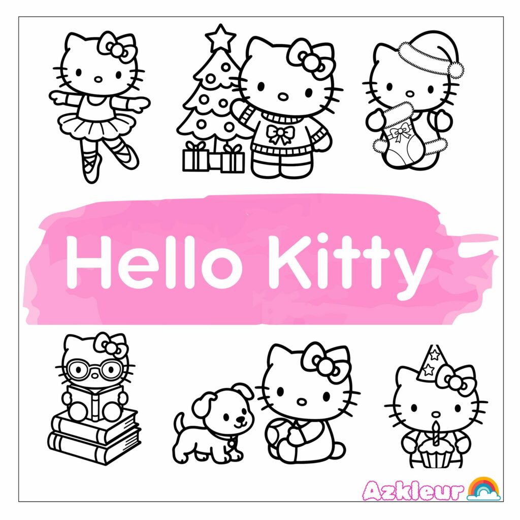 37 Free Hello Kitty Coloring Pages for Kids