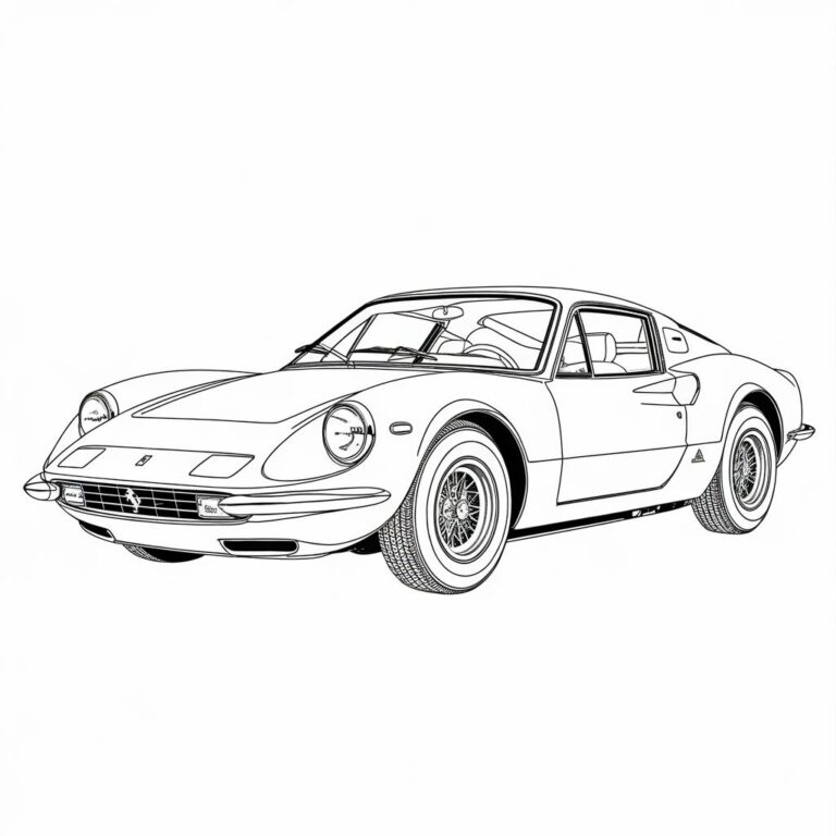 Italian Supercar Coloring Pages – 19 Free Printable Sheets for Kids
