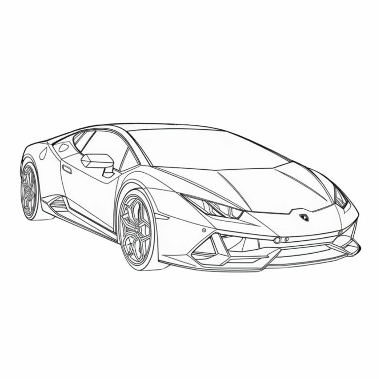 Free Printable Lamborghini Coloring Pages - 20 PDF Downloads for Kids