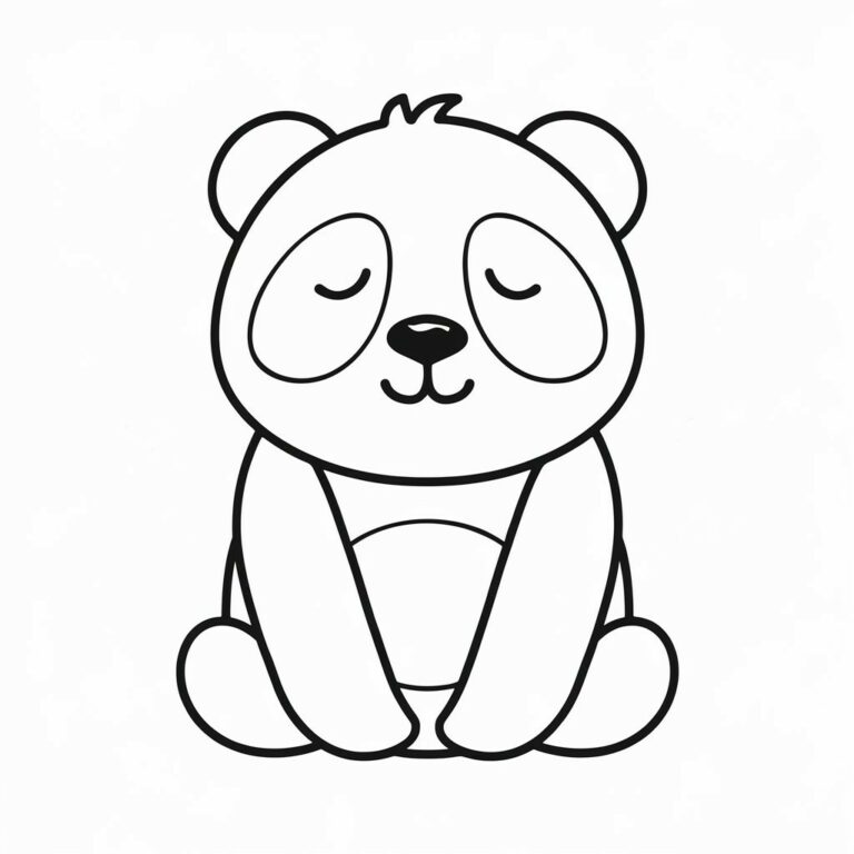 Ücretsiz Panda Boyama Sayfaları - 28 Adet Yazdırılabilir PDF İndir