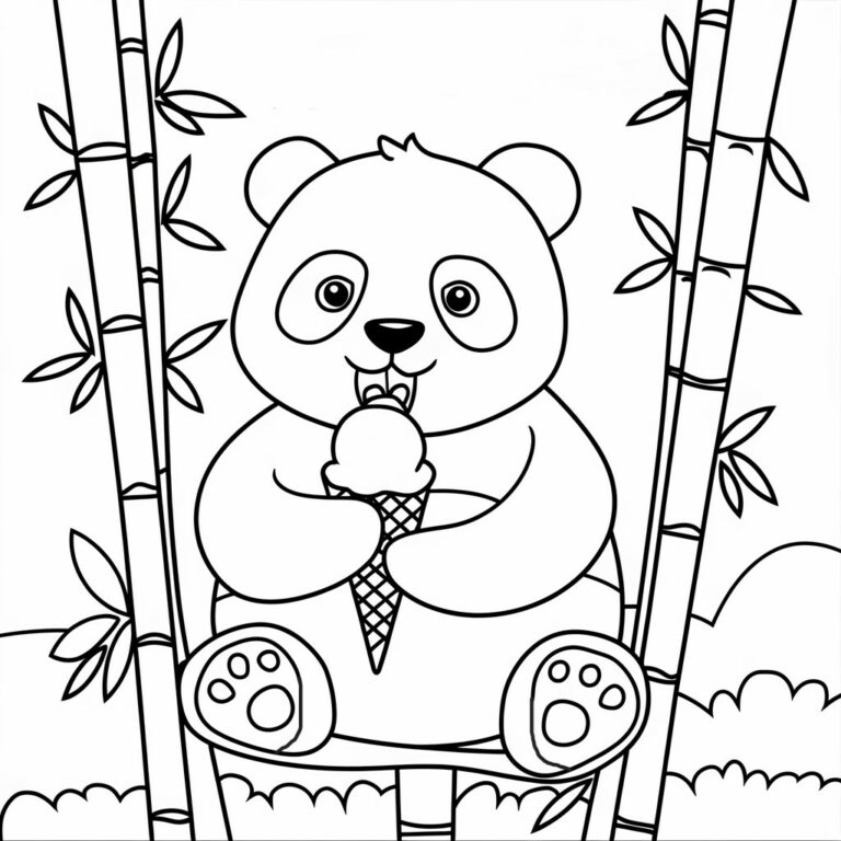 Ücretsiz Panda Boyama Sayfaları - 28 Adet Yazdırılabilir PDF İndir