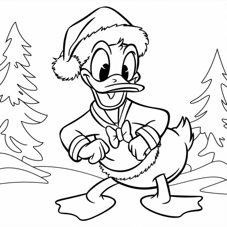 22 Donald Duck kleurplaat - Printbare PDF pagina's - Gratis Download