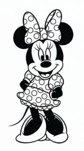 21 Gratis Minnie Mouse Kleurplaat