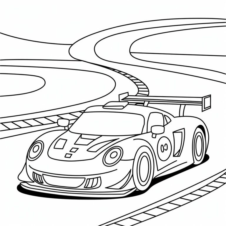 Free Printable Race Car Coloring Pages – 32 Coloring Pages for Kids