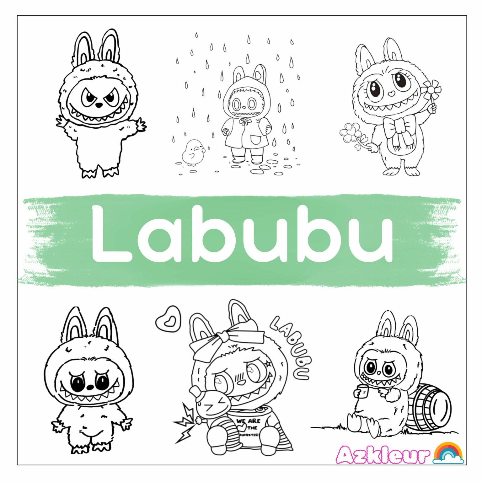 42 Free Labubu Coloring Pages to Download