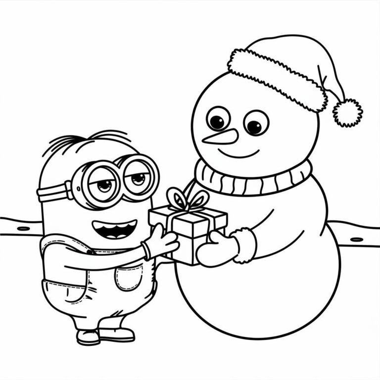 Minion Kleurplaat - 28 Gratis PDF Downloadbare kleurplaten voor kinderen