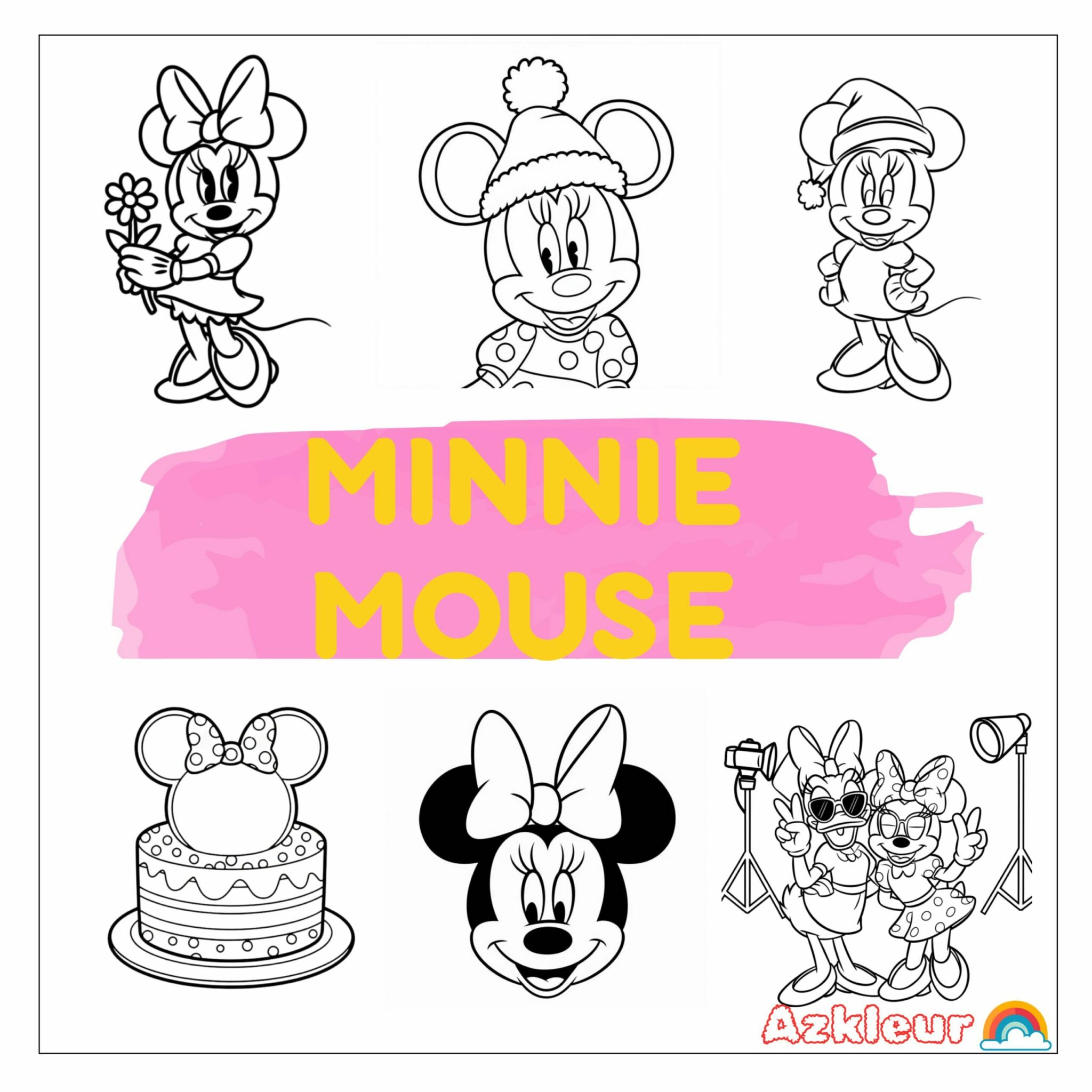 Ücretsiz 21 Minnie Mouse Boyama Sayfası - İndirilebilir PDF
