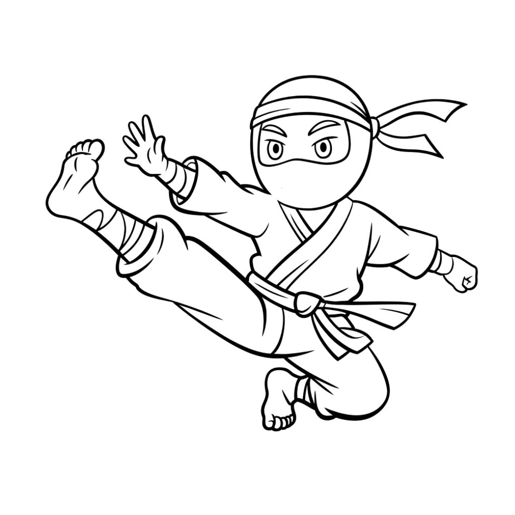 Free Printable Ninja Coloring Pages – 22 Coloring Sheets for Kids