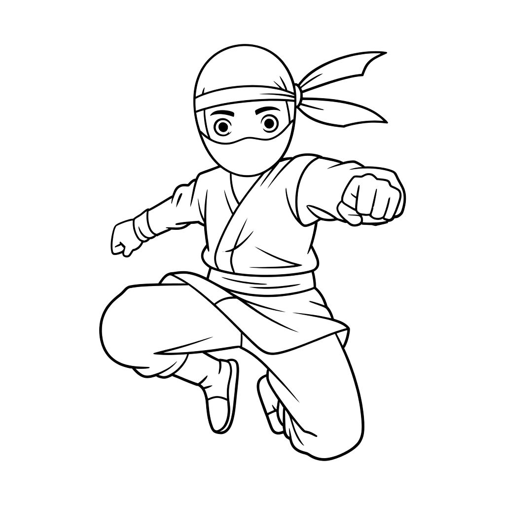 Free Printable Ninja Coloring Pages – 22 Coloring Sheets for Kids