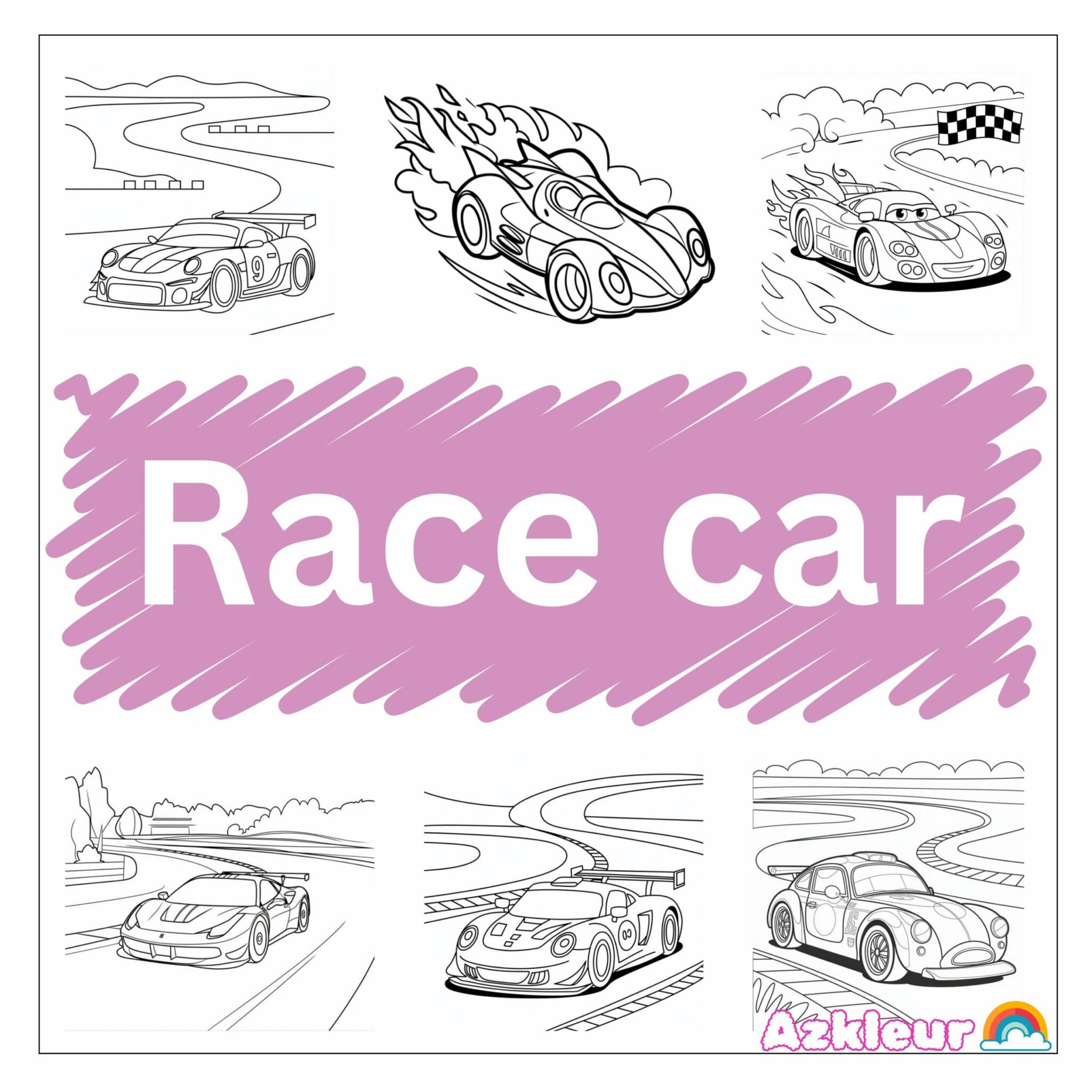 Free Printable Race Car Coloring Pages – 32 Coloring Pages for Kids