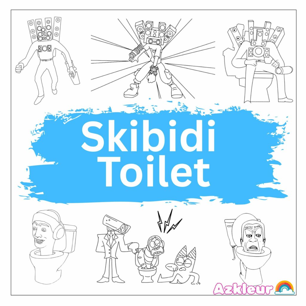 Skibidi Toilet Kleurplaat – 26 Gratis Afdrukbare Kleurplaten PDF