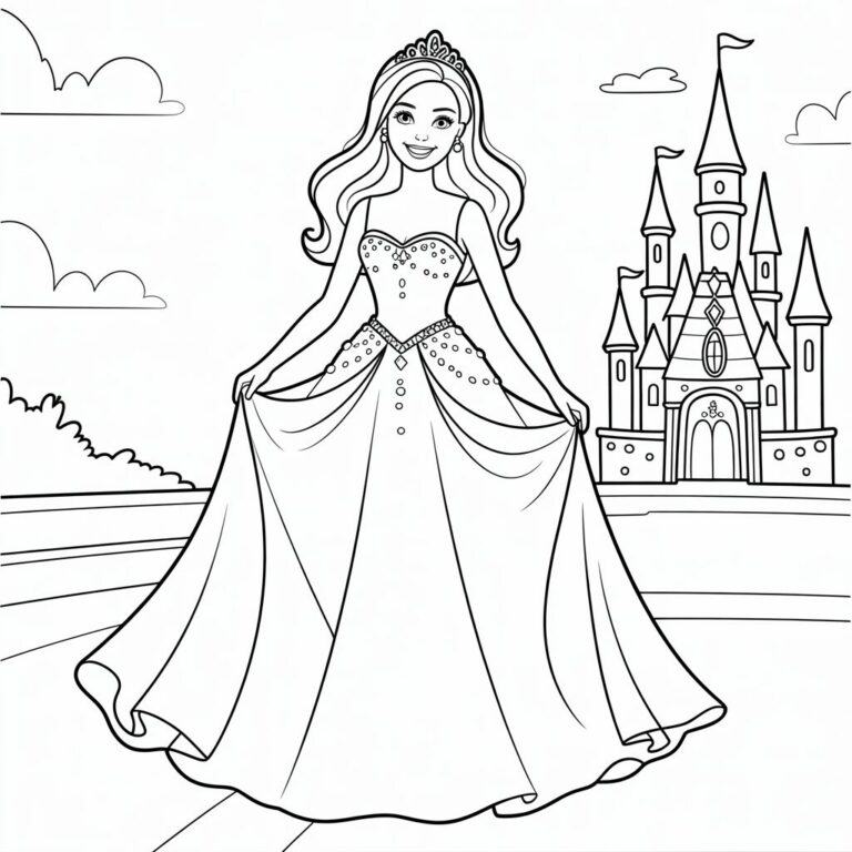Coloriage Barbie : 41 pages imprimables et gratuites à télécharger (PDF)