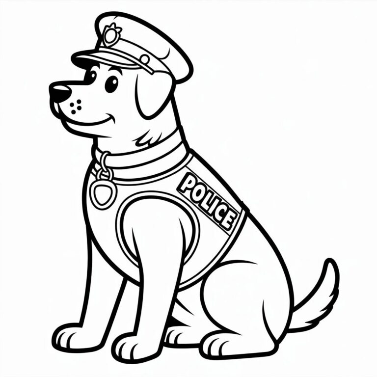 38 Ausmalbilder der Polizei - Kostenlose PDF-Dateien zum Ausdrucken