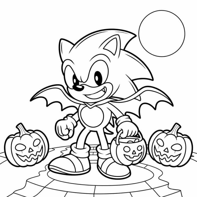 19 Free Sonic Coloring Pages to Download