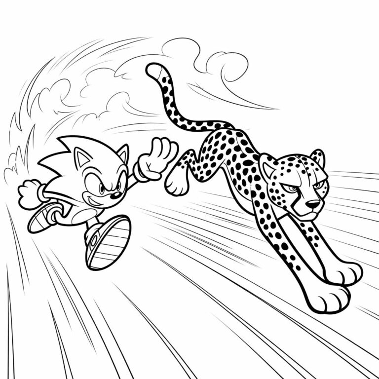19 Free Sonic Coloring Pages to Download
