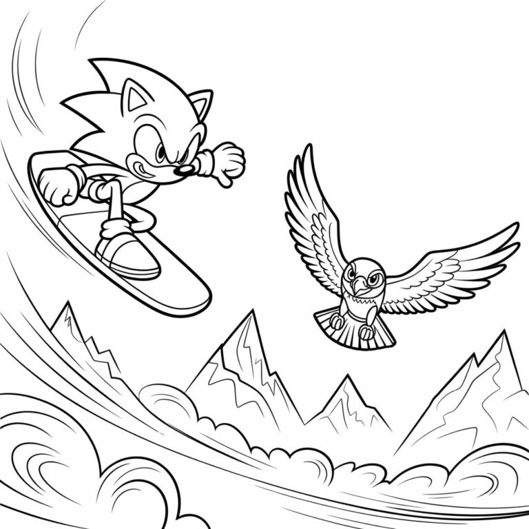 19 Free Sonic Coloring Pages to Download