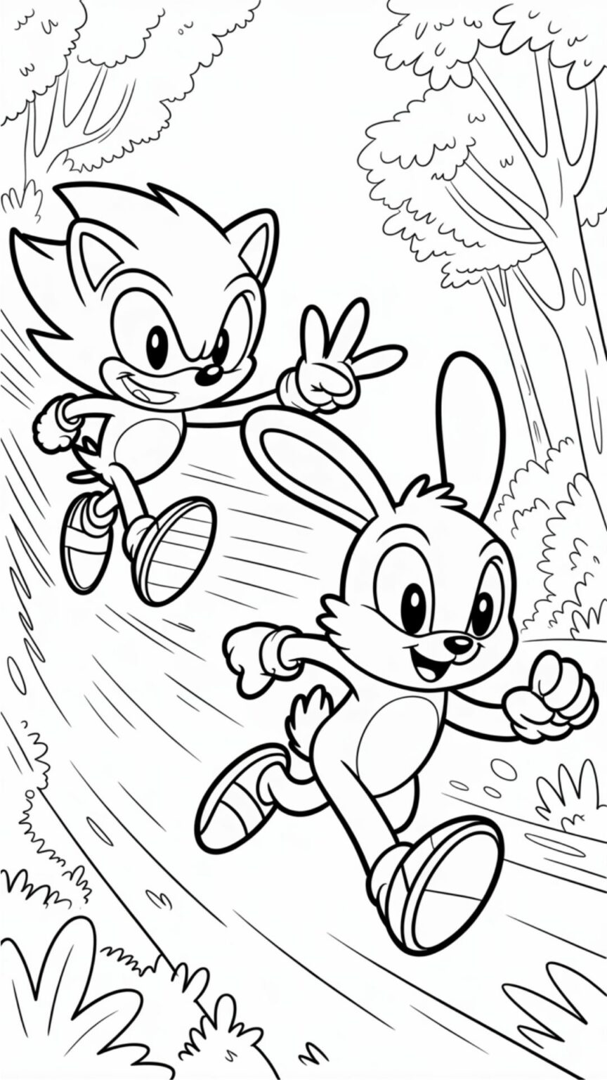 19 Free Sonic Coloring Pages to Download