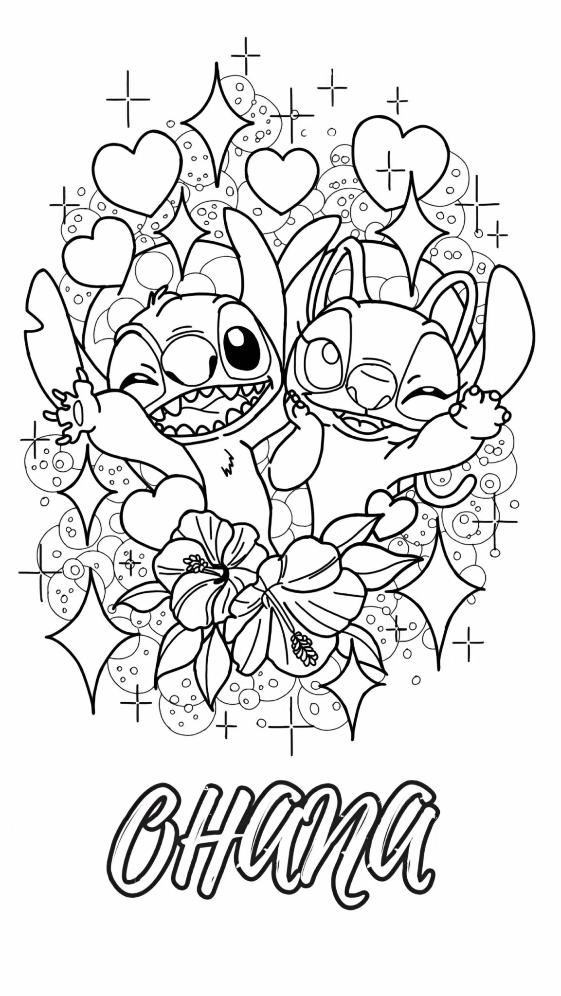 Free Printable Stitch and Angel Coloring Pages - 12 Pages for Kids