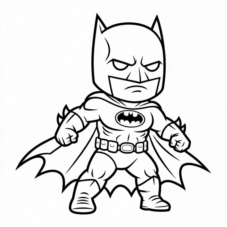 Batman Coloriage - 20 pages à imprimer gratuitement au format PDF