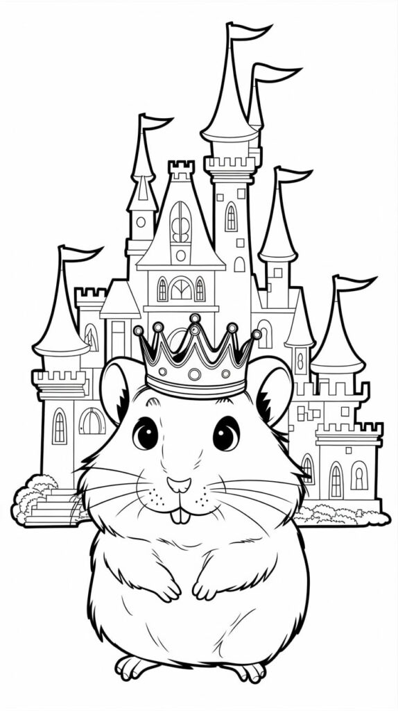 free hamster coloring pages - AZkleur