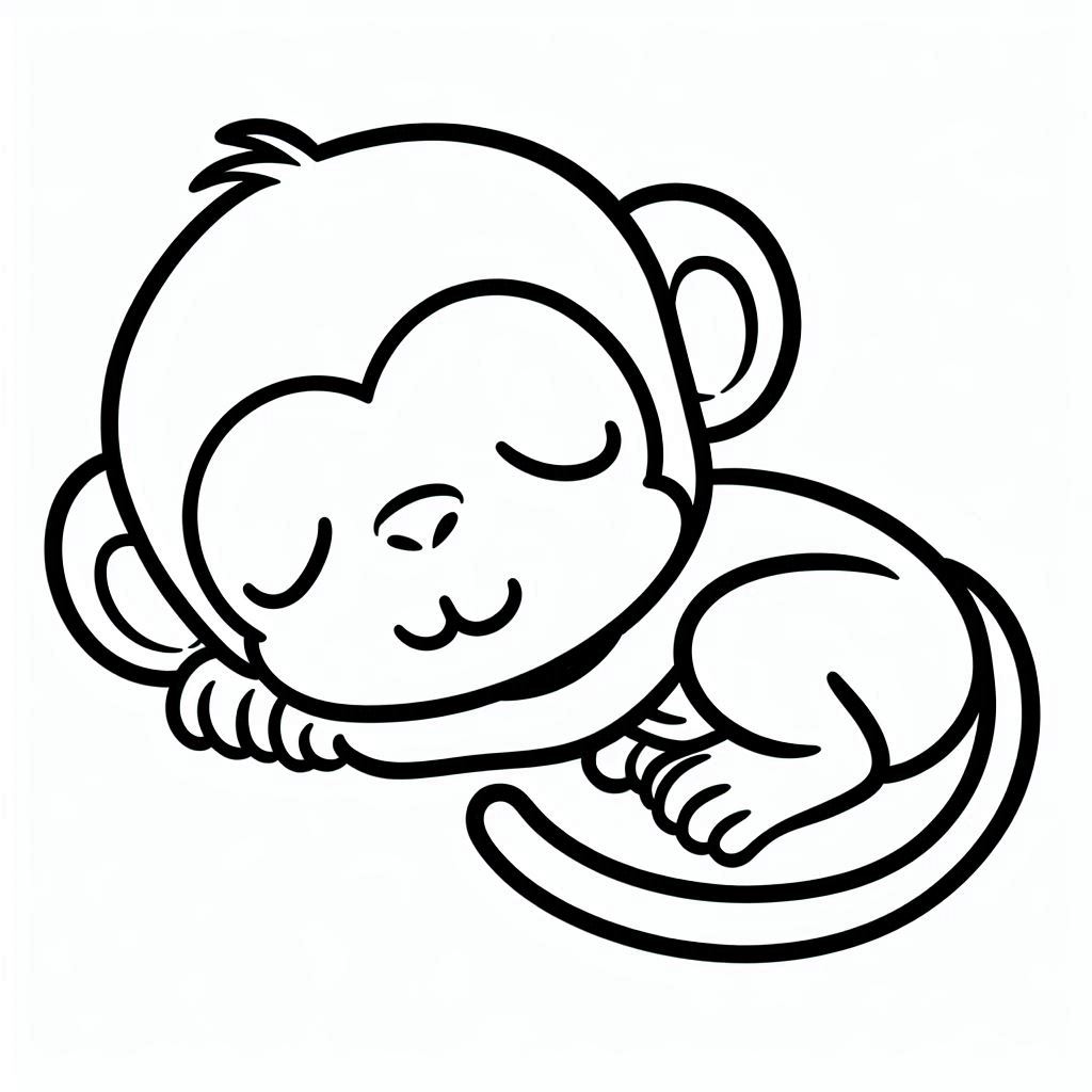 Top Affe Ausmalbild 2025