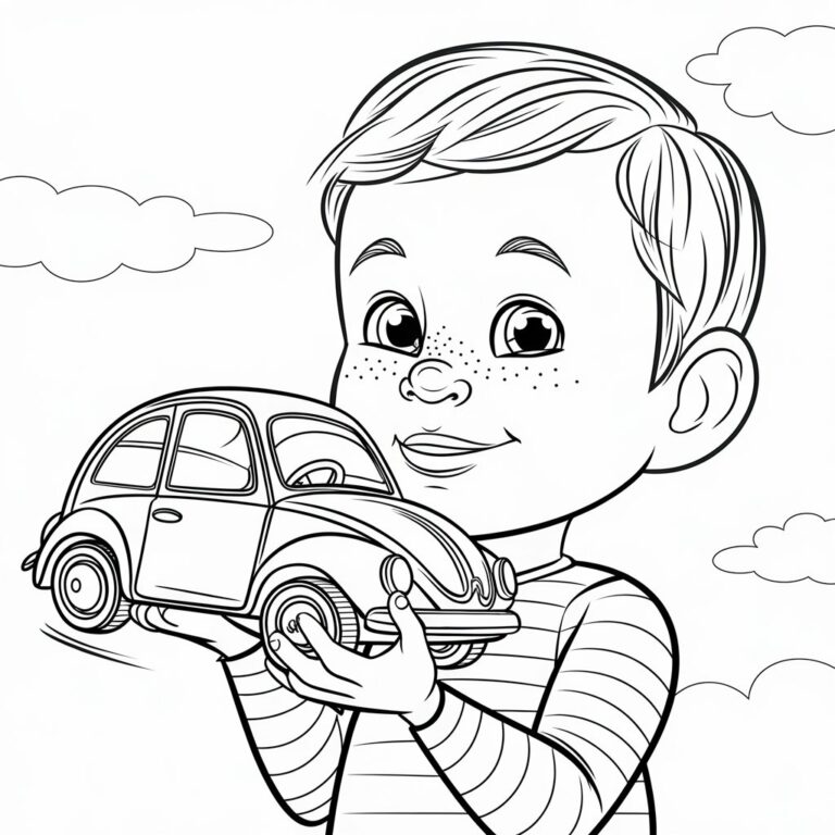 Coloriage Garçon – 19 pages PDF imprimables à télécharger gratuitement