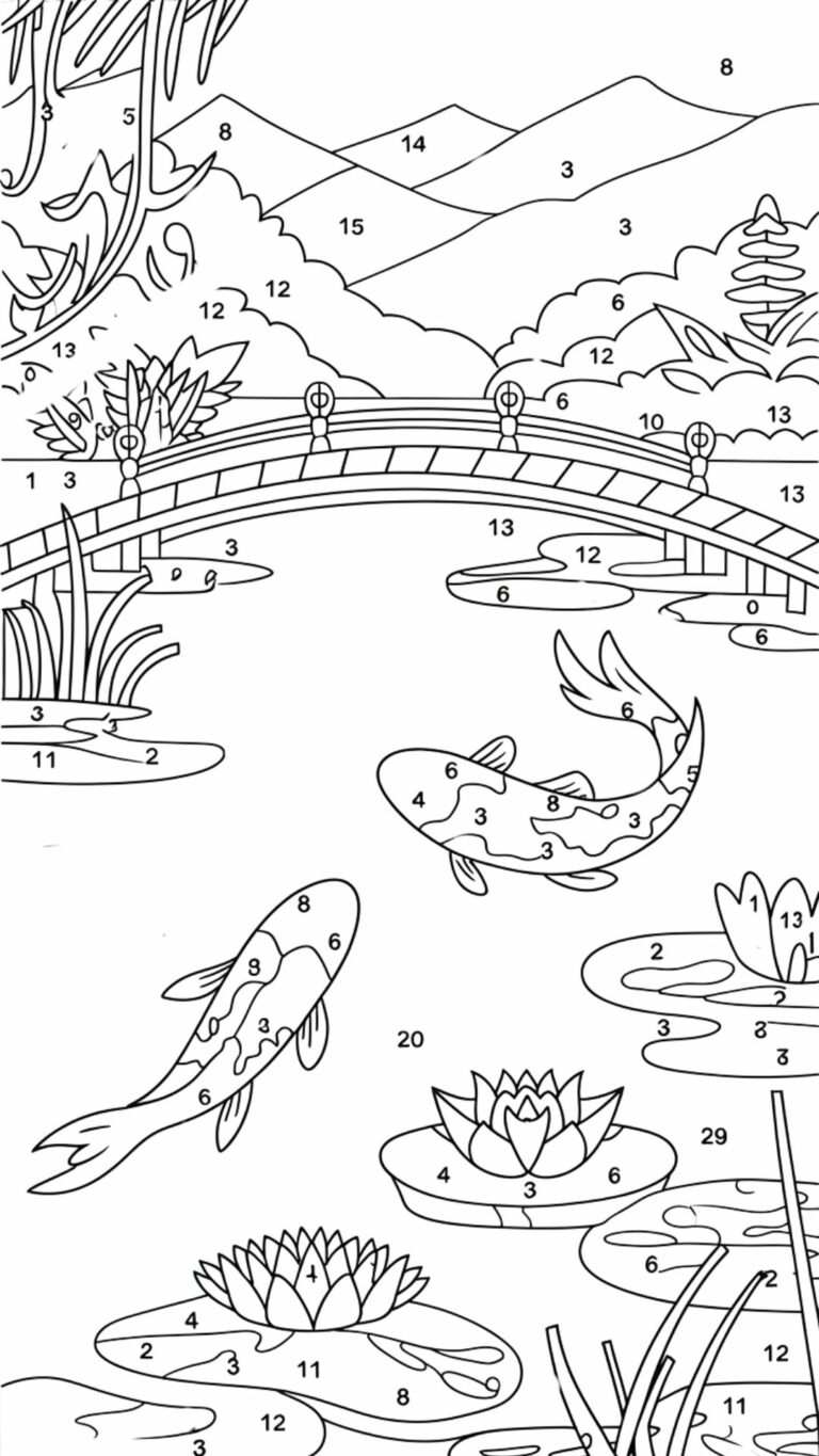 TOP 15+ Free Color by Number Coloring Pages