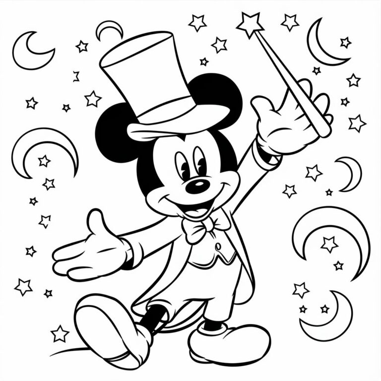 Coloriage Mickey : 25 pages à colorier, PDF à télécharger